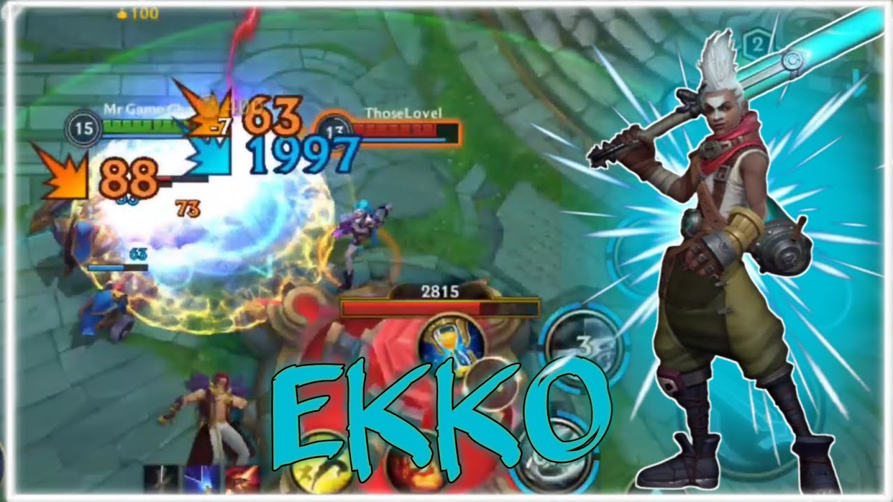 Ekko gameplay 2024 | ekko gameplay wild rift | Lol wild rift ekko ...