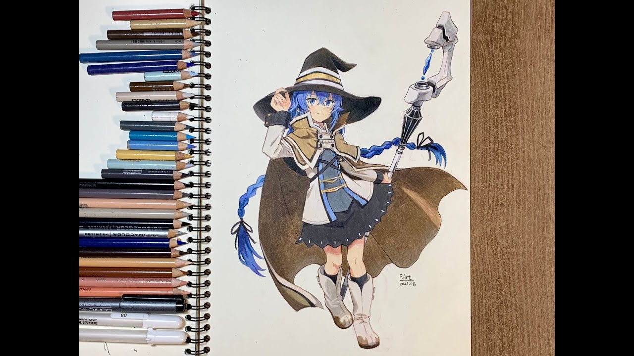 무직전생 록시 미굴디아 색연필 그림 / Mushoku Tensei: Jobless Reincarnation _ Roxy ...