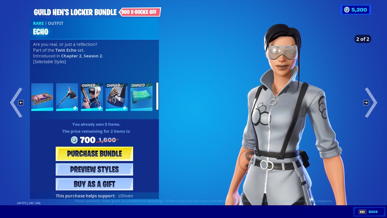 GUILD HEN'S LOCKER BUNDLE - Fortnite ITEM SHOP Countdown LIVE (Fortnite ...