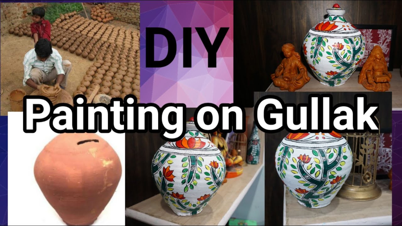 Gullak | Painting on Gullak | Budget Friendly Craft Idea | Money Bank ...