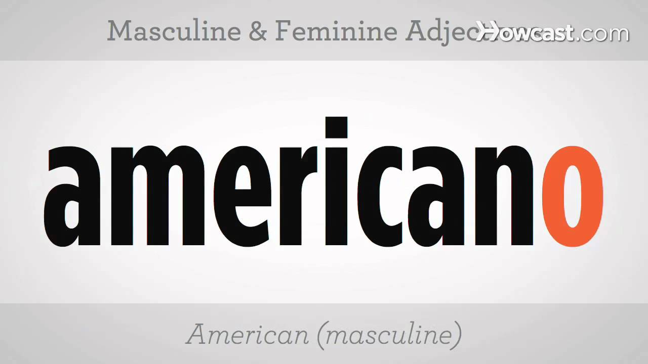 Using Masculine & Feminine Adjectives | Spanish Lessons - YouTube