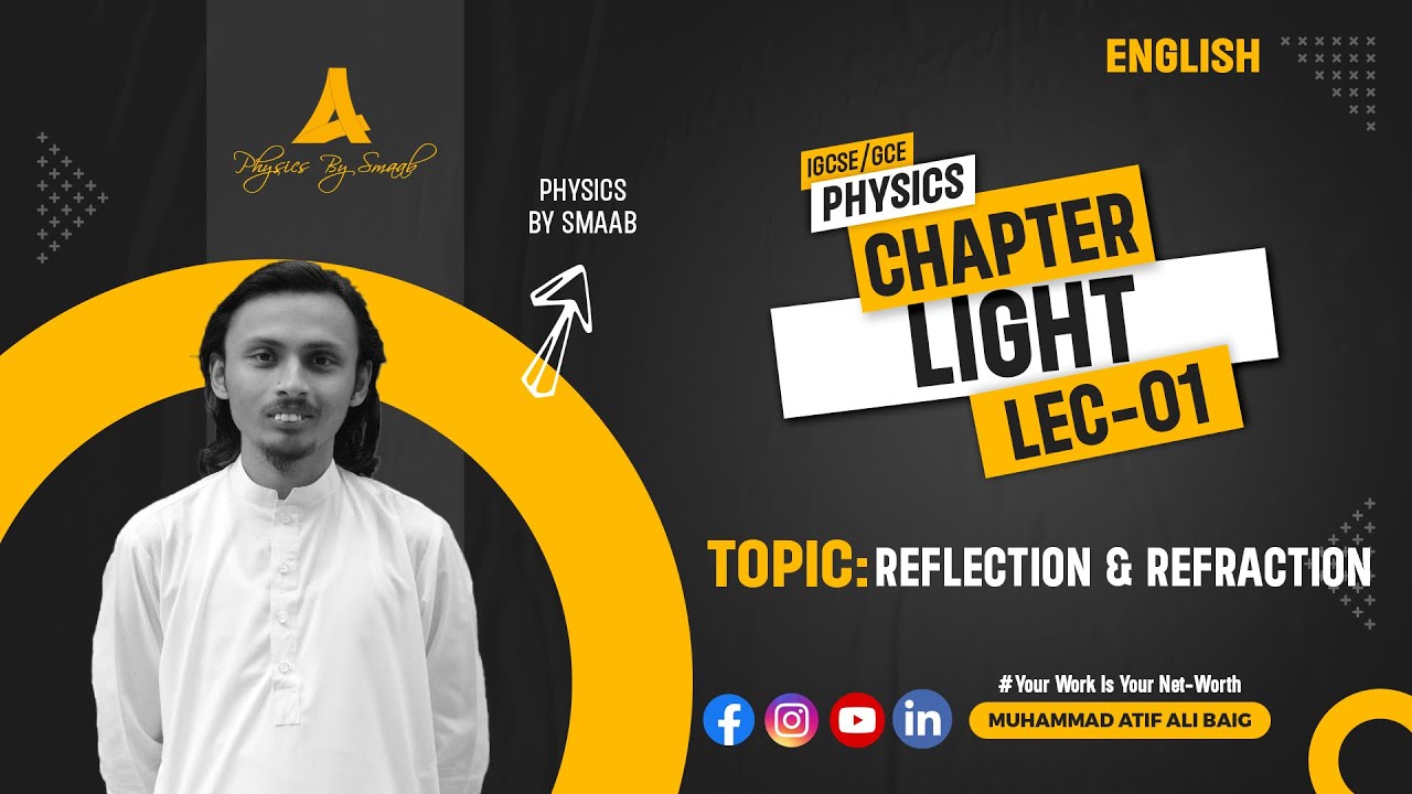 Chapter: Light | Lecture 01 | Law of Refraction | O-Levels/IGCSE ...