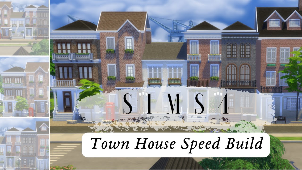 Town Houses - Speed Build!! Sims 4 - YouTube