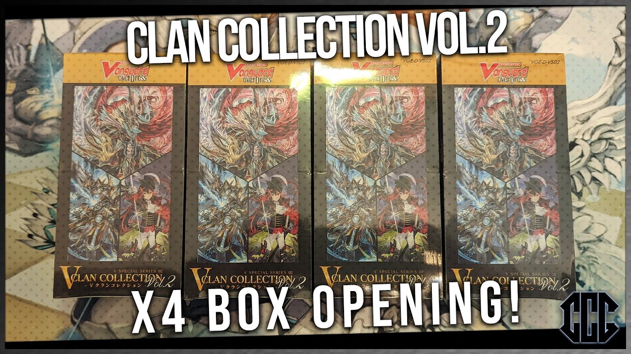 Opening Four Boxes of V-Clan Collection Vol.2! [Cardfight!! Vanguard ...