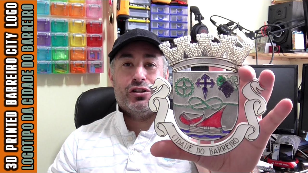 3d printed barreiro city logo - Logotipo da Cidade do Barreiro em 3D ...