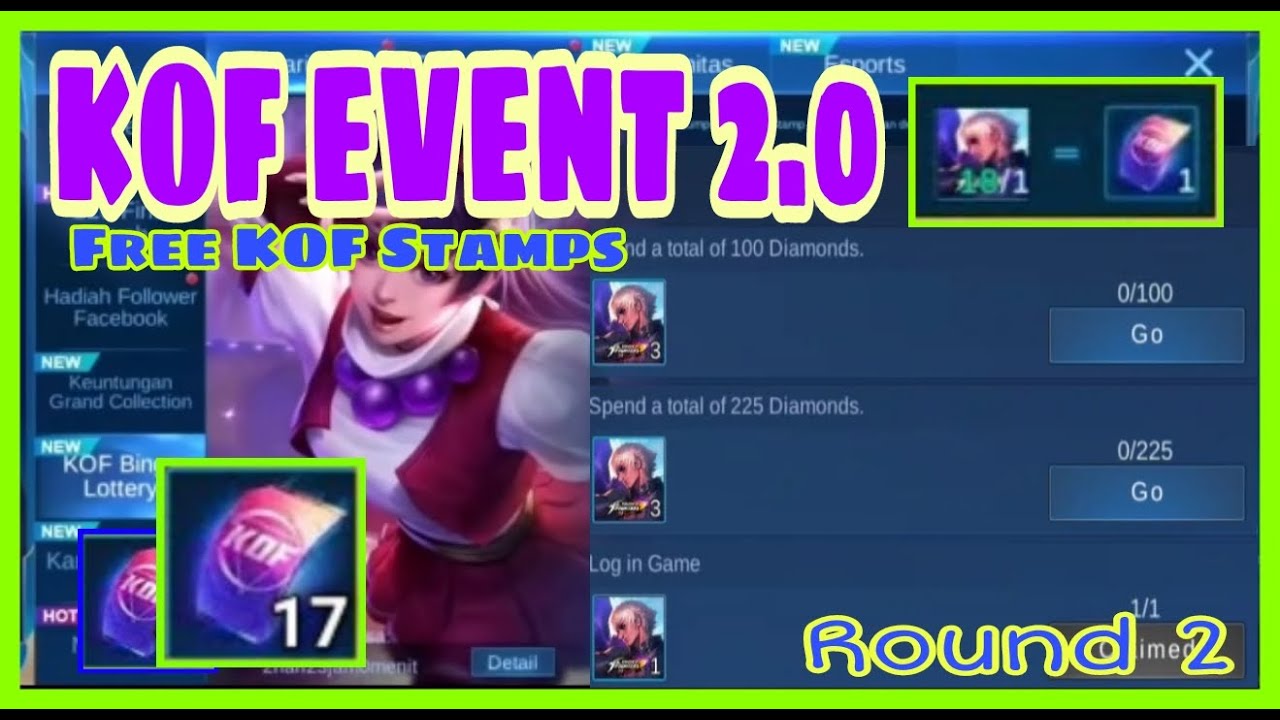 KOF EVENT 2021 2.0, KOF ROUND 2, CLAIM EXTRA BINGO TICKETS, MOBILE ...