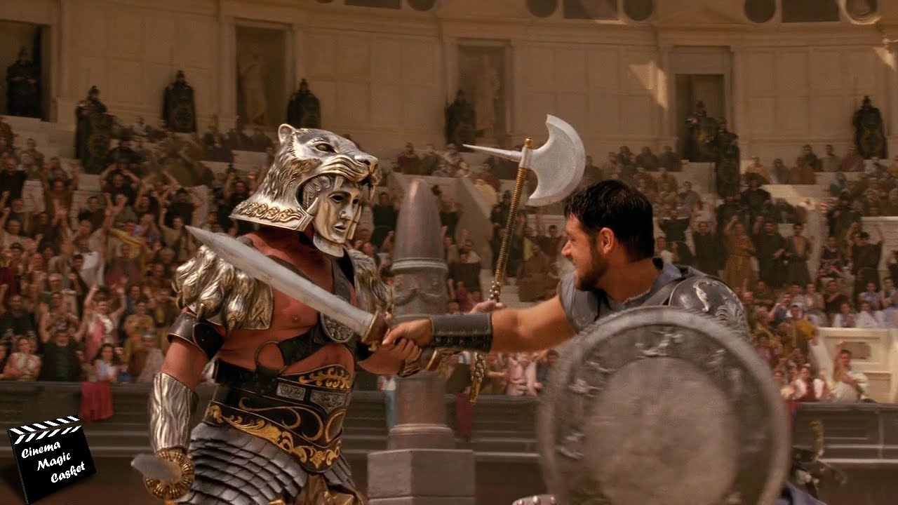 Gladiator 2000: Gladiator fight in the Colosseum between Maximus and ...