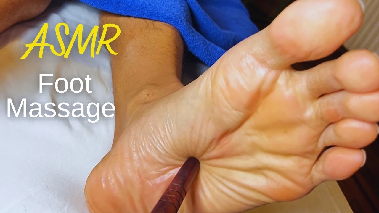 The Magic of the Wooden Stick: Unique ASMR Foot Massage for Stress ...