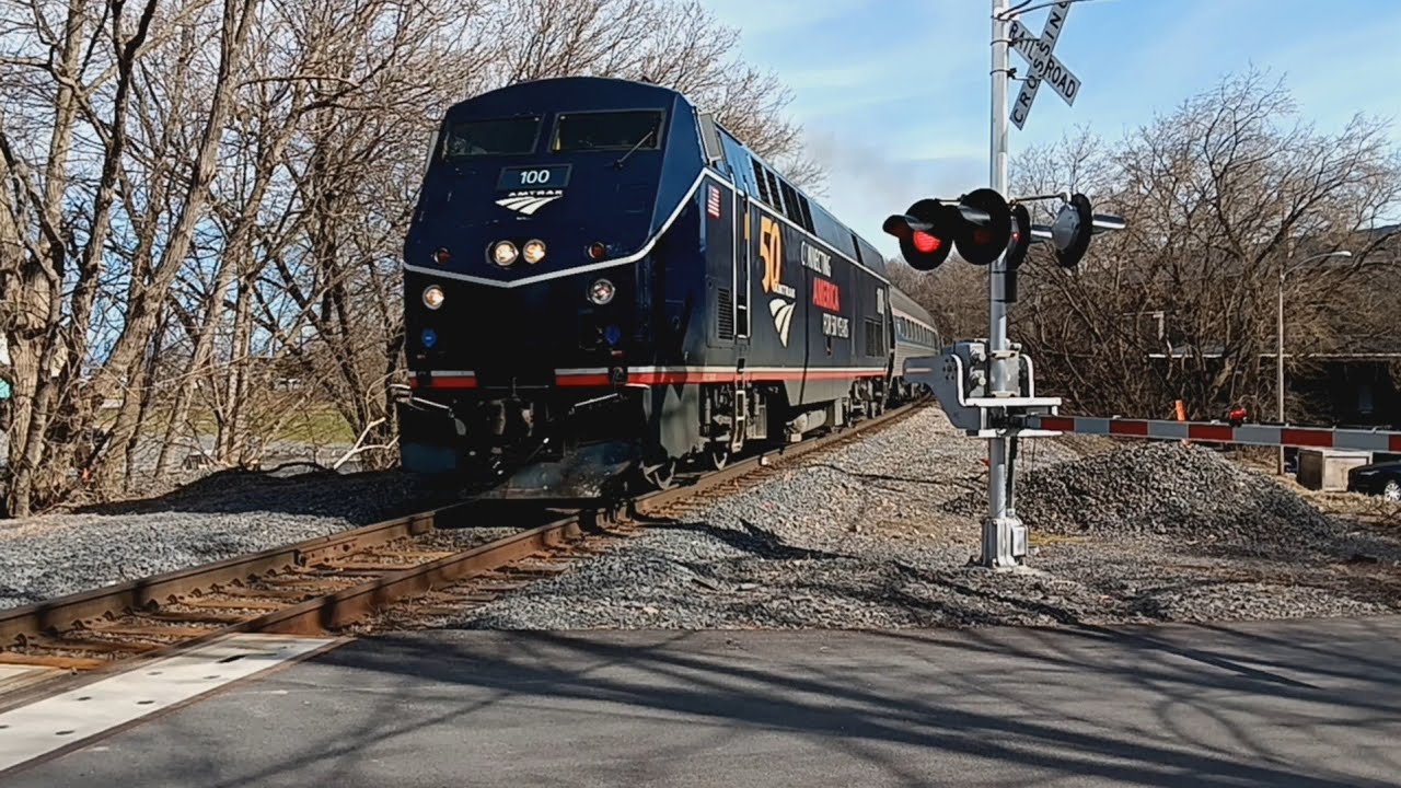 ⚫️ Amtrak Adirondack 69 w/Midnight Blue 100 (50th Anniversary Heritage ...