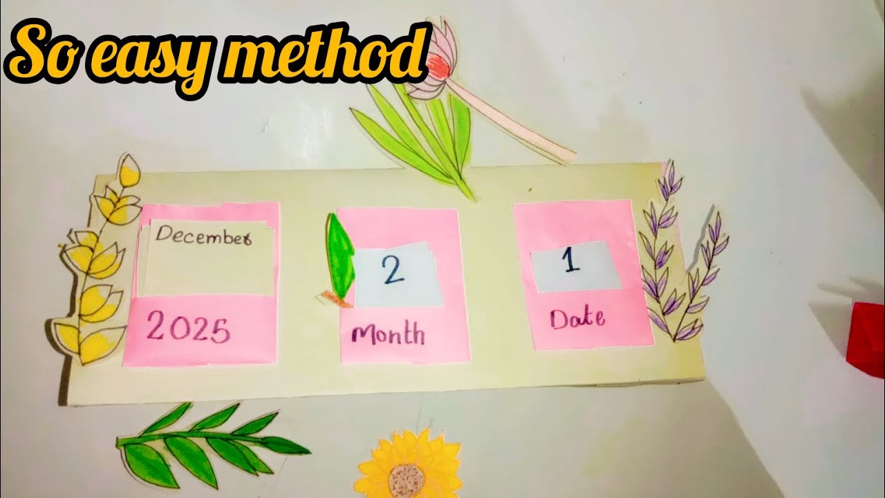 Diy calendar | 🗺️ paper craft | easy method 👍 - YouTube