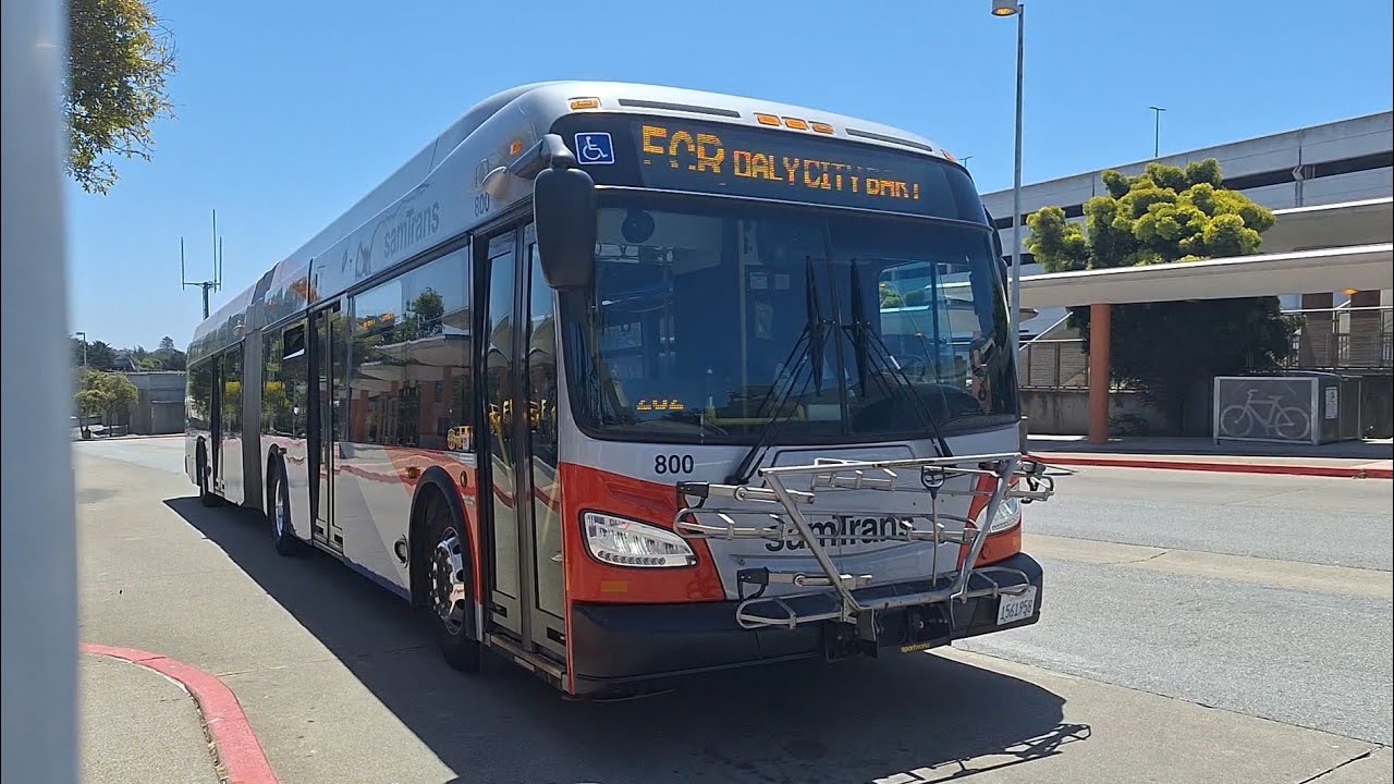 SamTrans 2019 New Flyer XD60 #800 on Route ECR - YouTube