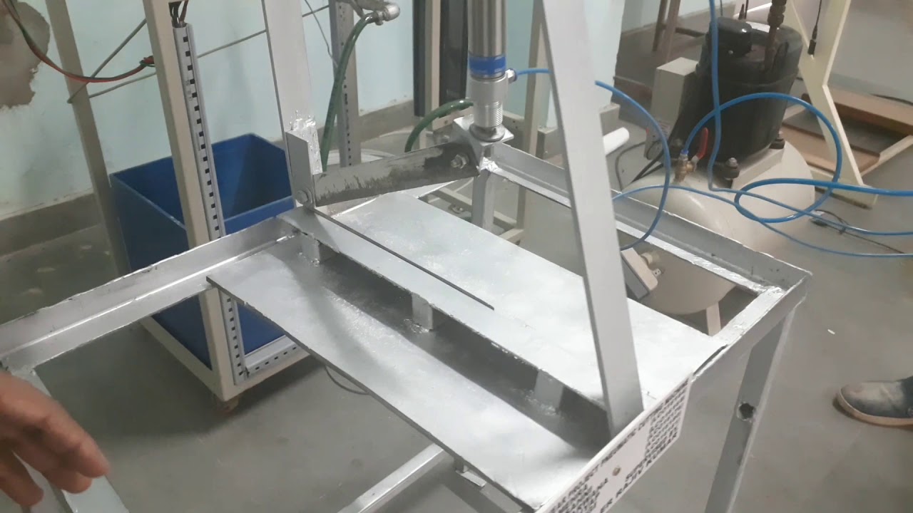 pneumatic cutting machine - YouTube