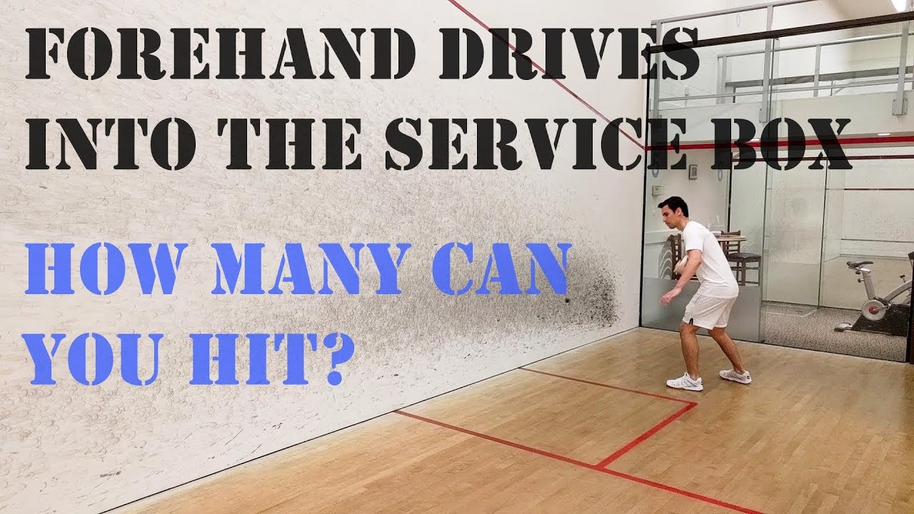 Squash - Forehand Drive Into The Service Box Tips - YouTube