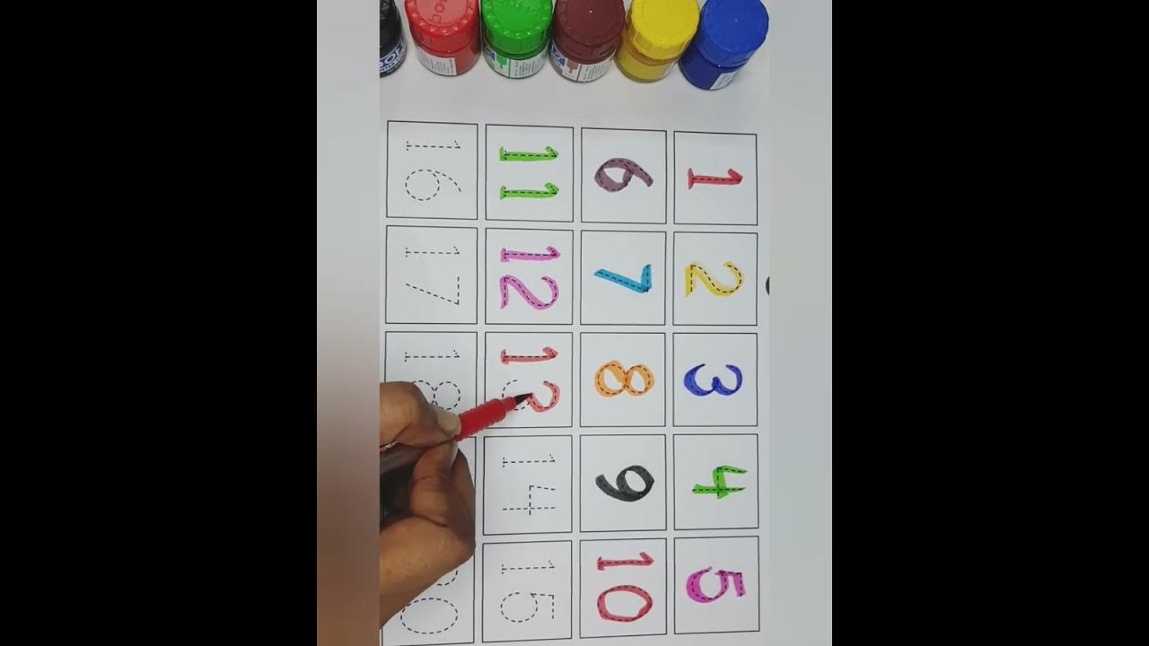 Counting Numbers | write and read numbers | 123 learning for kids | 1 ...