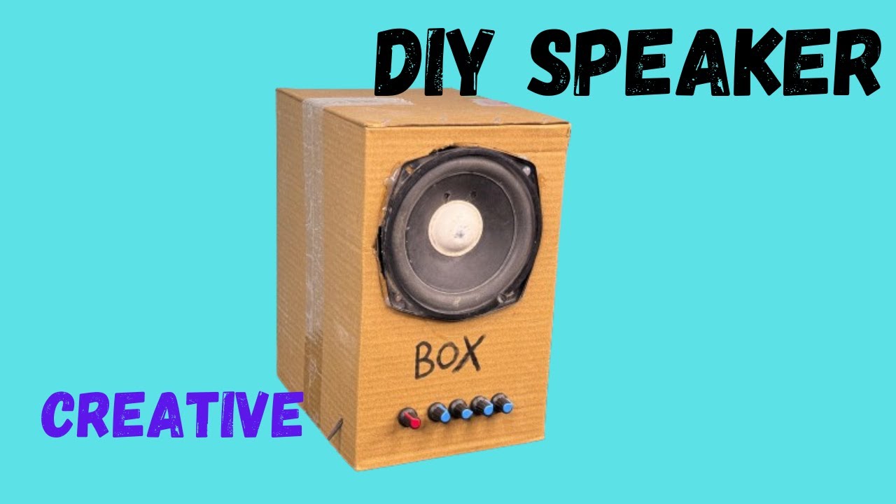 DIy Cardboard Turn into speaker at home - YouTube
