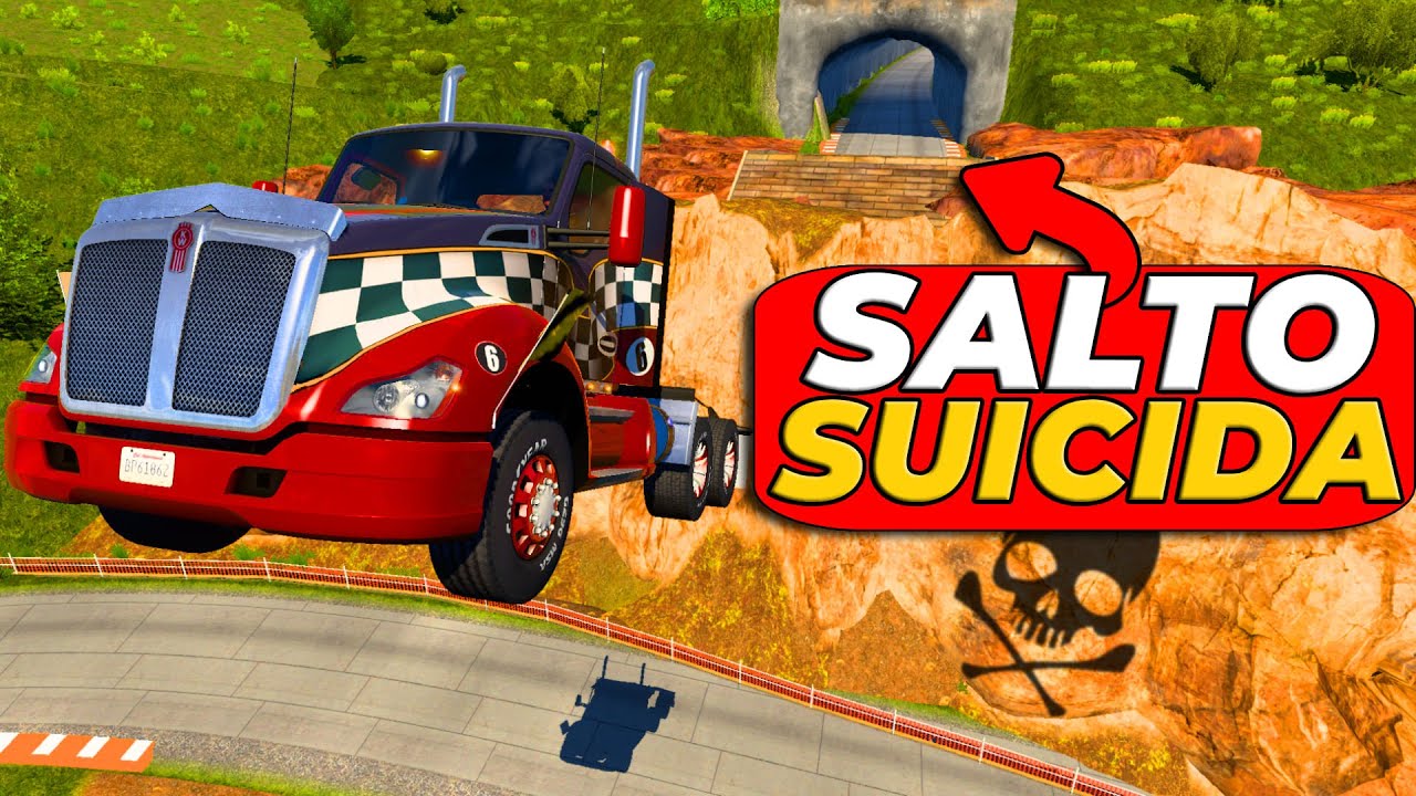 MOTO vs TRACTOMULA en SALTO EXTREMO - YouTube