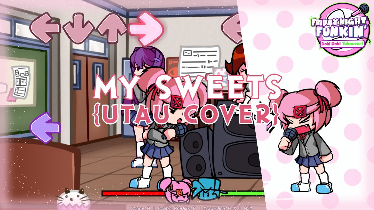 Friday Night Funkin' Doki Doki Takeover - My Sweets {UTAU Cover} - YouTube