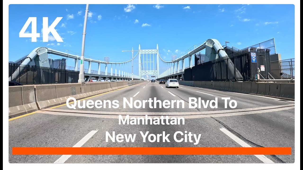Queens New York City, Northern Blvd to Manhattan. LaGurardia Airport ...