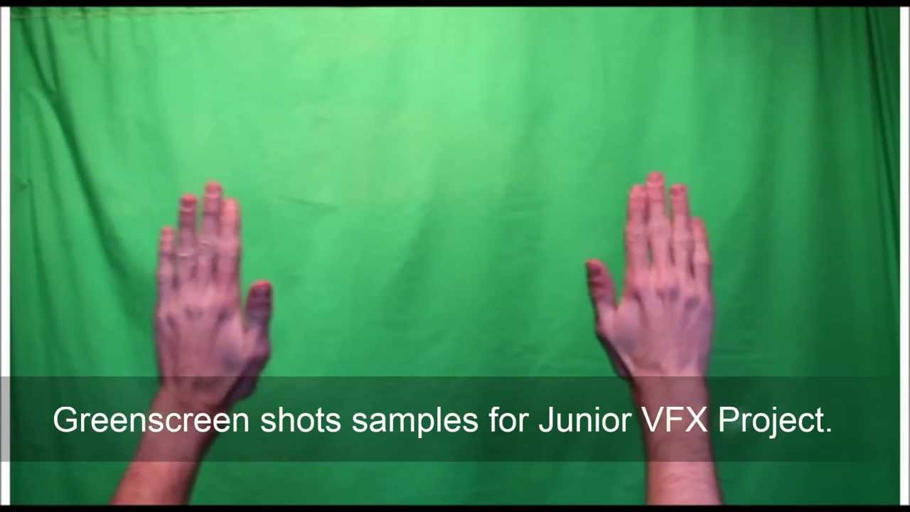 Junior VFX Project - Greenscreen hands sample footage - l006678b. - YouTube