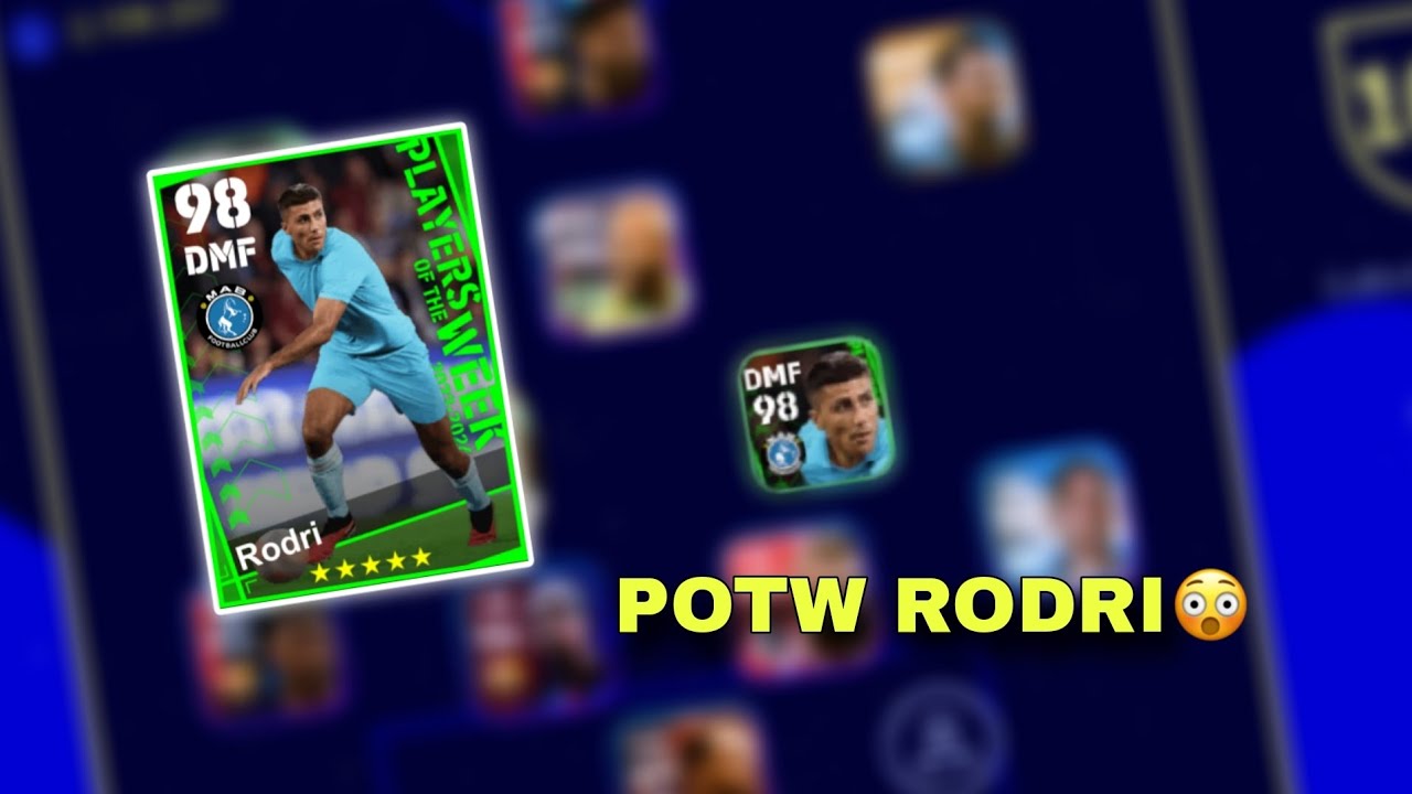 98 Rated RODRI Reviewing the best anchor man in the game! - YouTube