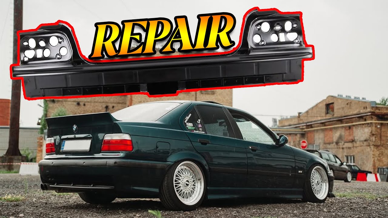 Fixing E36 Tail Panel and Frame Rail - YouTube