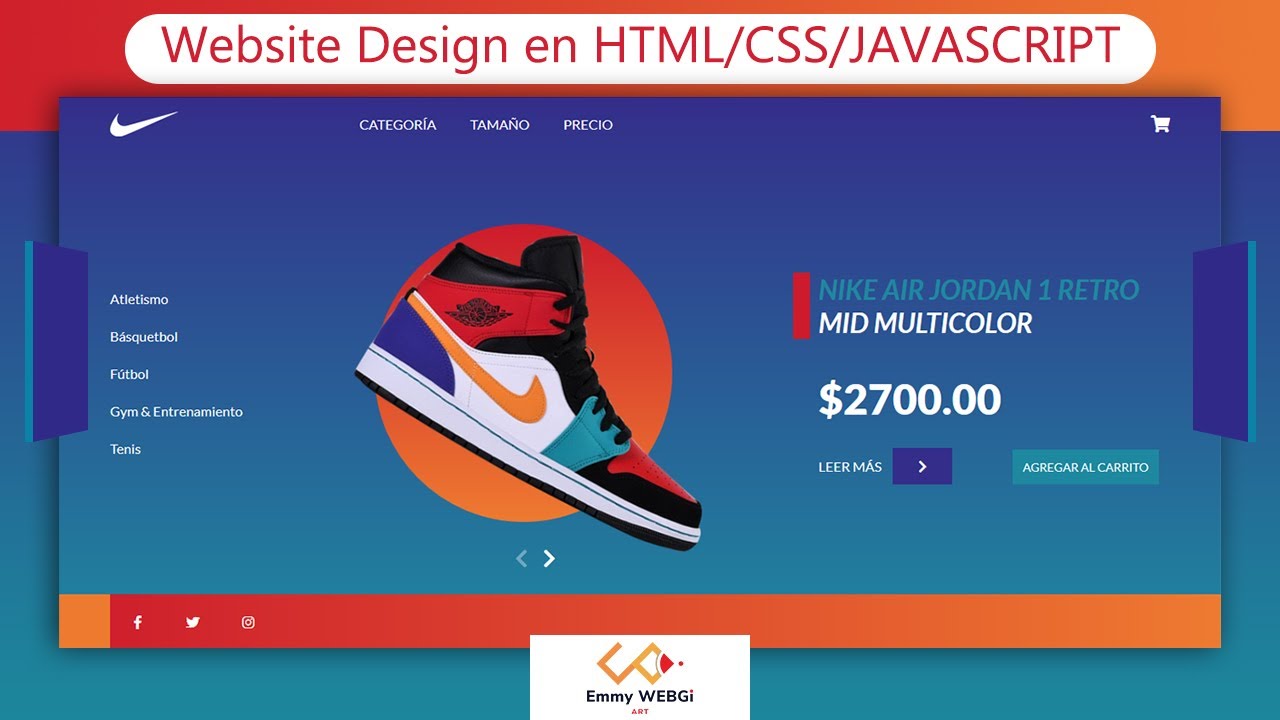 Website Design Concept Nike UI - YouTube