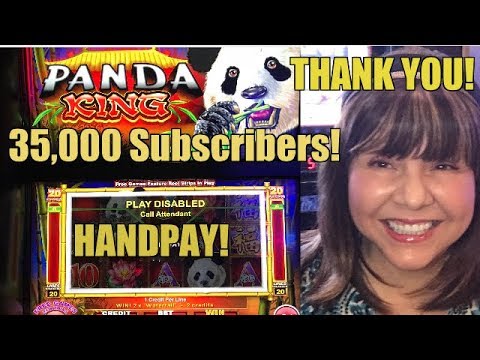 HANDPAY! PANDA KING SLOT MACHINE-CELEBRATING 35000 SUBS! - YouTube