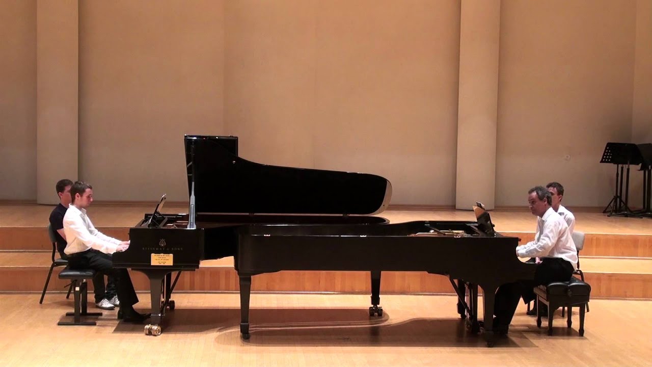 Poulenc - Concerto for Two Pianos - Tomer Lev & D.Borovitzky Part 1 ...