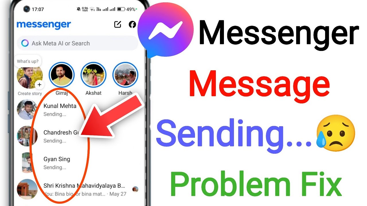 How to Fix Messenger Message Not Sending Problem || Messenger Message ...