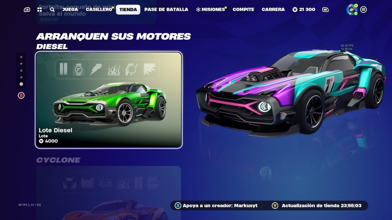 NUEVA TIENDA DE FORTNITE HOY 8 DE DIC *NUEVOS AUTOS* - YouTube
