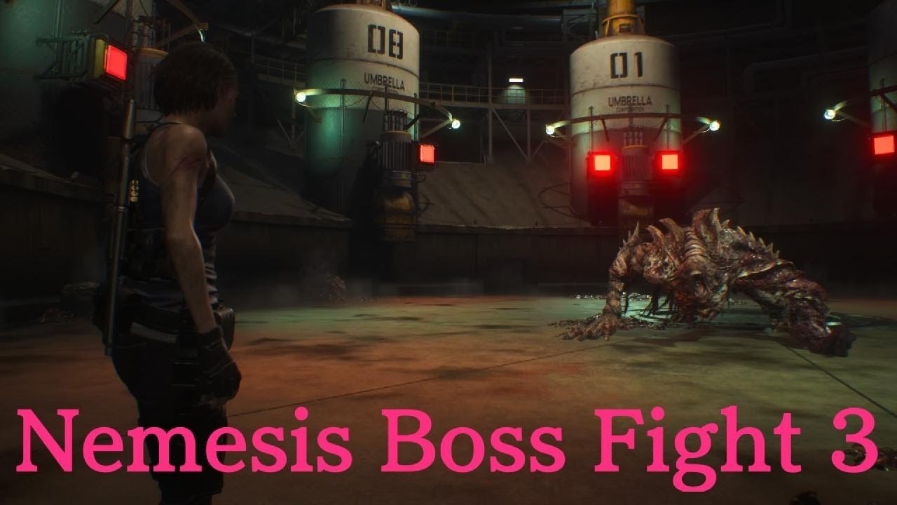 RESIDENT EVIL 3 (Nemesis Boss Fight 3) - YouTube
