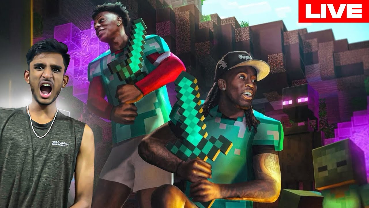 Beating Minecraft Hardcore Before Ishowspeed And Kaicenatlive Does