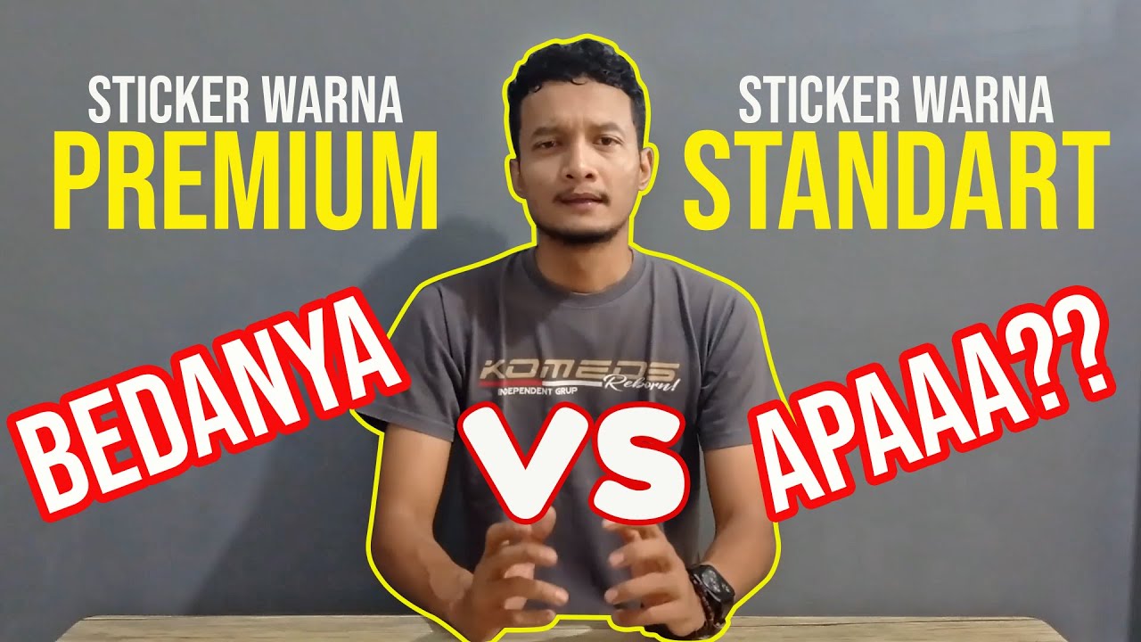 Perbedaan Sticker Premium dan Standart - YouTube