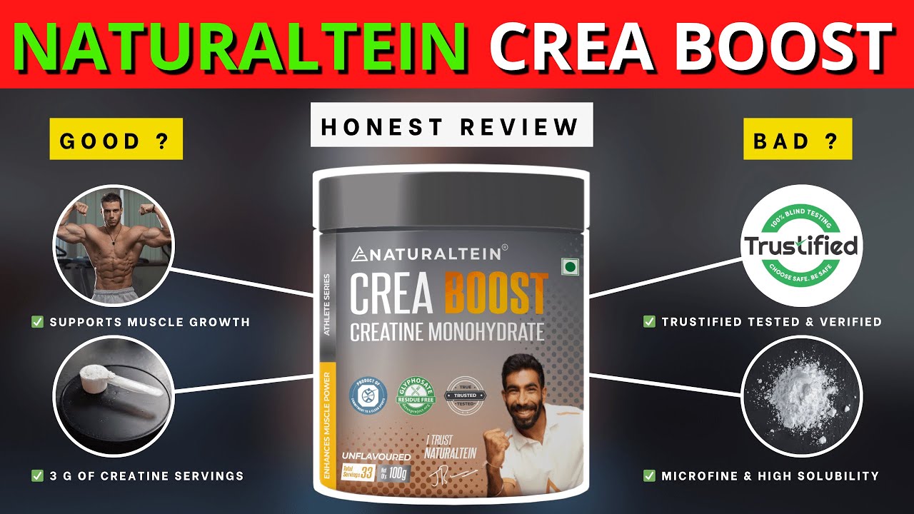 Naturaltein Crea Boost Creatine Monohydrate Honest Review | Naturaltein ...
