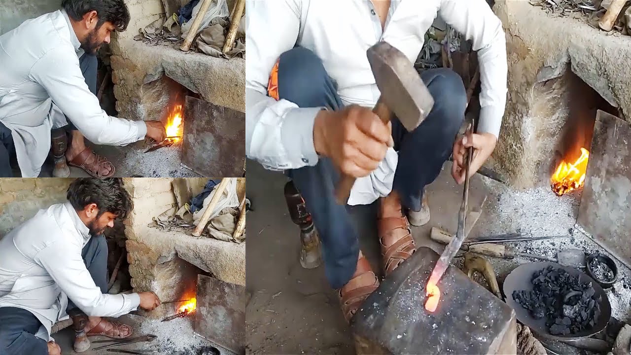 Blacksmiths making sickles from rusted iron - Forged in Fire ...