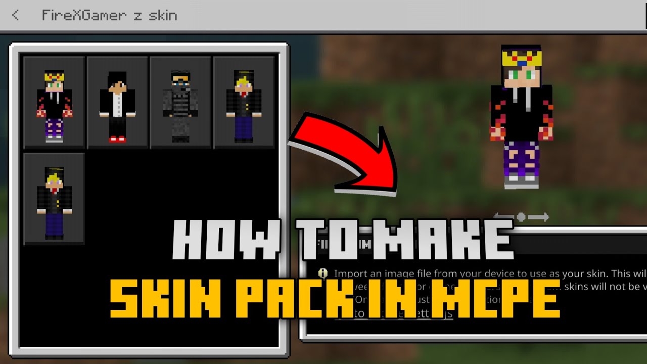 How to make Skin Packs ininecraft 1.17 - MCPE 1.17 Custom Skinpacks ...