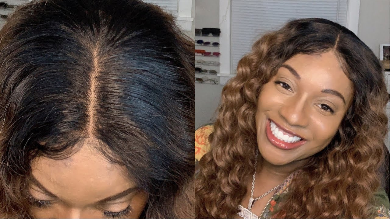 CLOSURE QUICK WEAVE TUTORIAL ON NATURAL HAIR| FT MODEL MODEL LOOSE DEEP ...