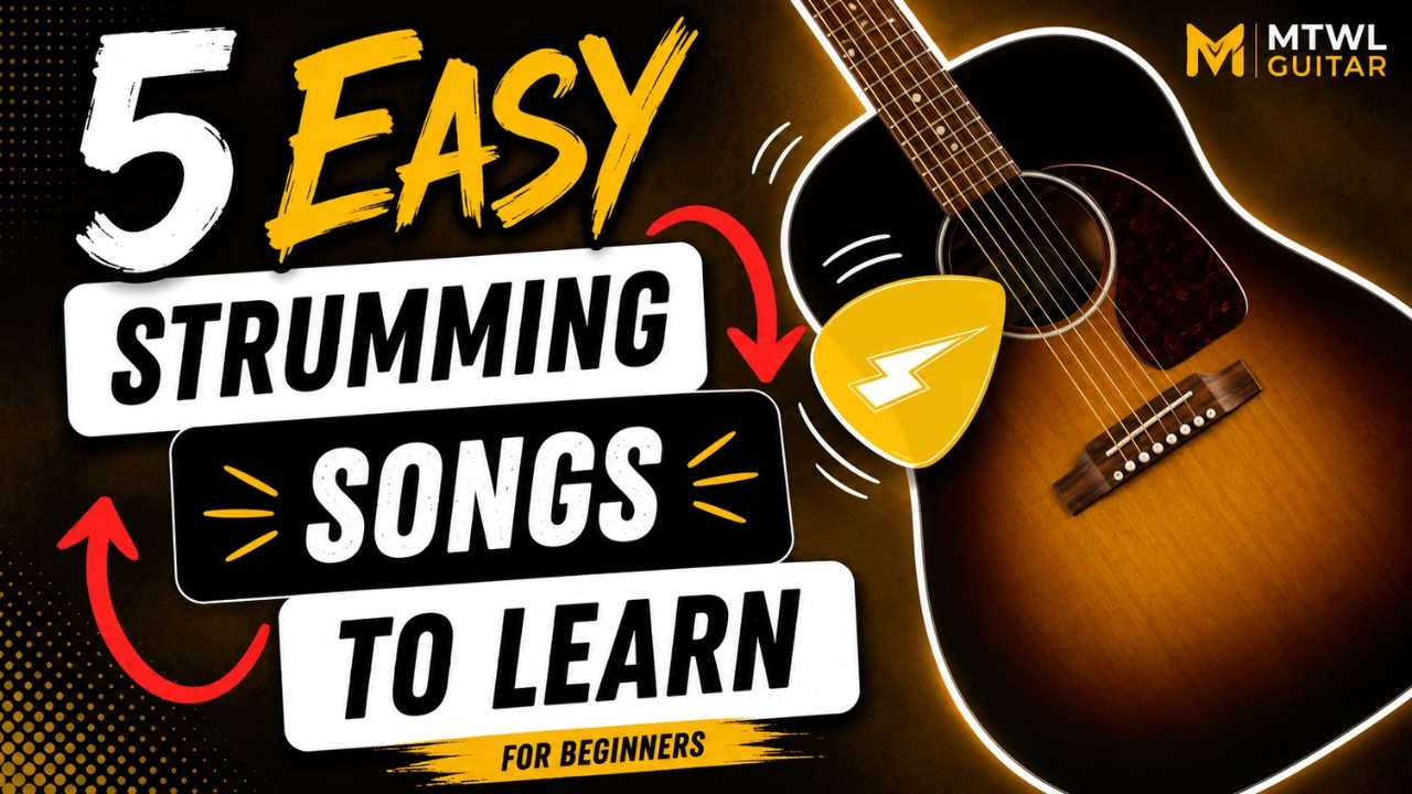 5 EASY Songs to Practice Your Guitar Strumming - YouTube