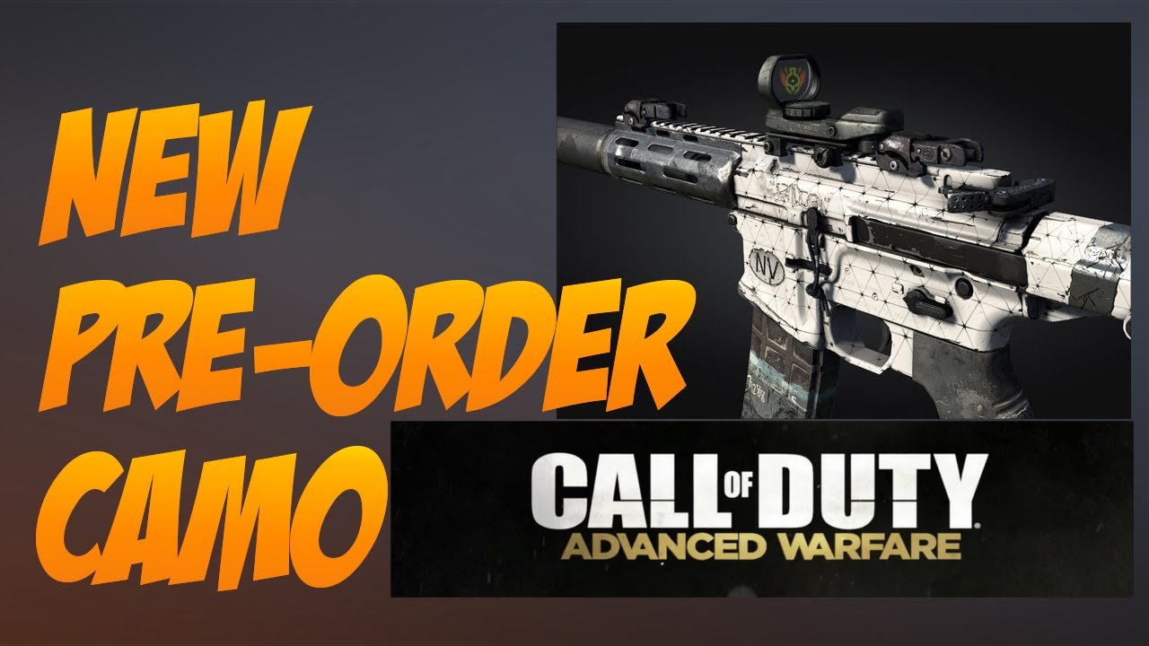 Call Of Duty: Advanced Warfare - New Pre-Order DLC Camo - YouTube