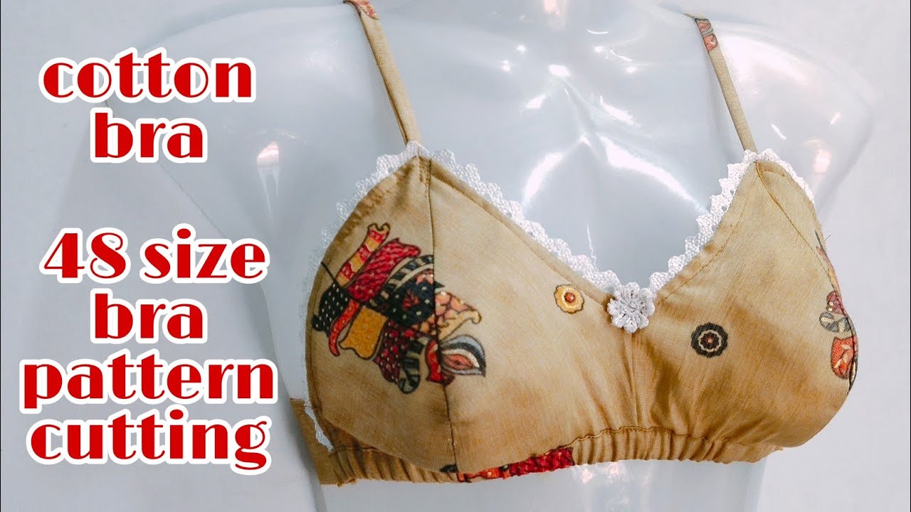 bra cutting stitching with pattern47,48,49 हैवी साइज के लिए ब्रा की ...
