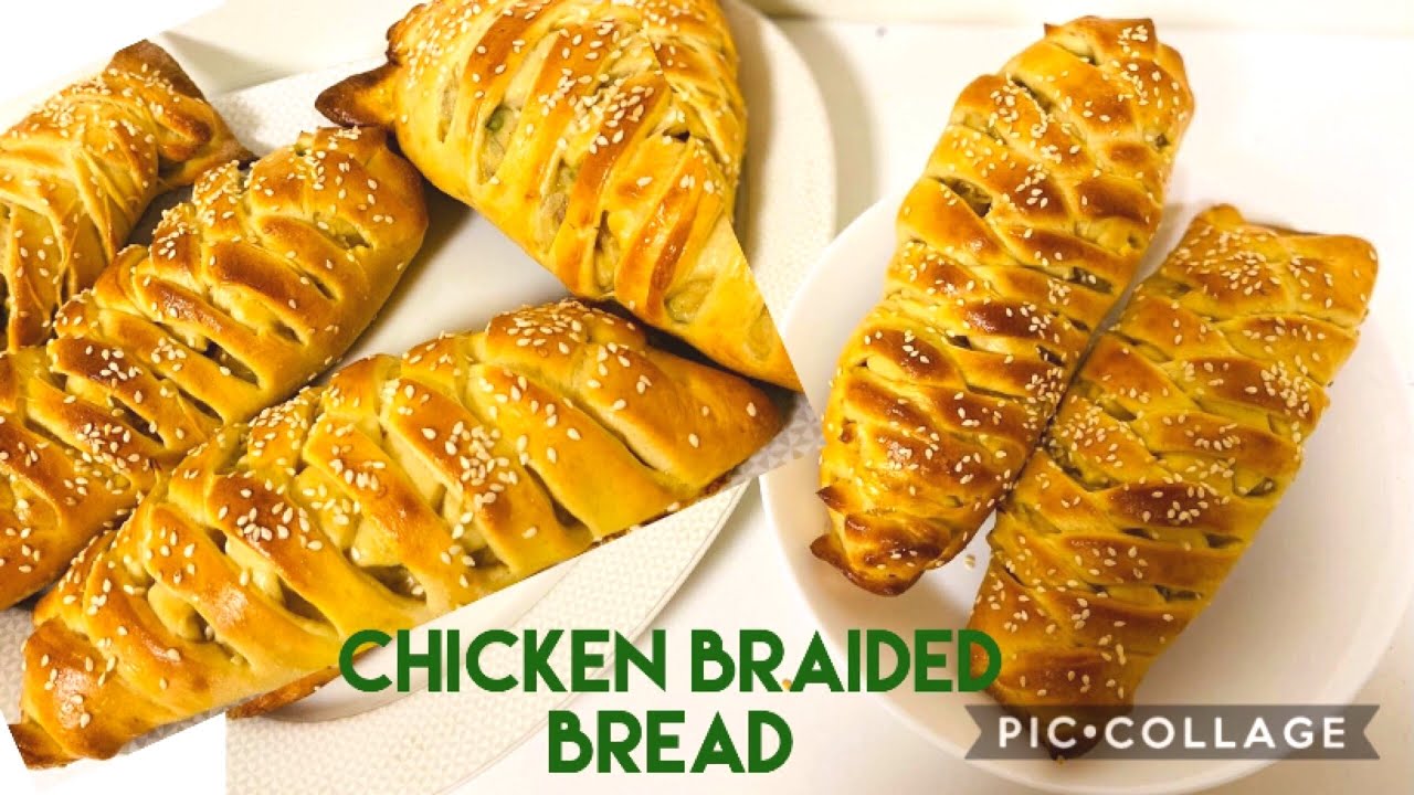 CHICKEN BRAIDED BREAD 🥖soft and easy/Perfect Recipe - YouTube