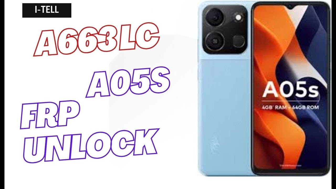 itel A05s (a663lc) FRP Unlock | itel A05s FRP ByPass Android 13/14 ...