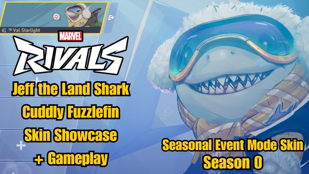 Jeff the Land Shark | Cuddly Fuzzlefin Skin Showcase | Marvel Rivals ...