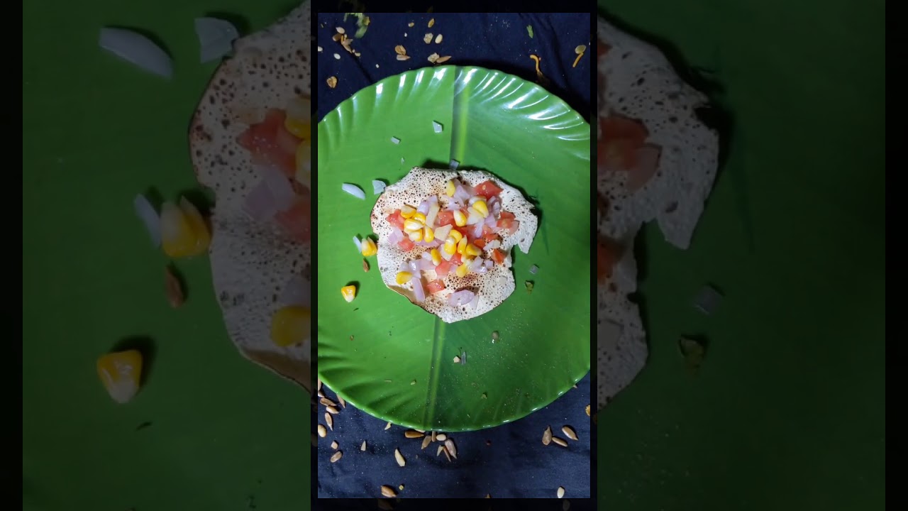 Roasted Papad Chat | 5 minutes recipe | quick, tasty and healthy recipe ...