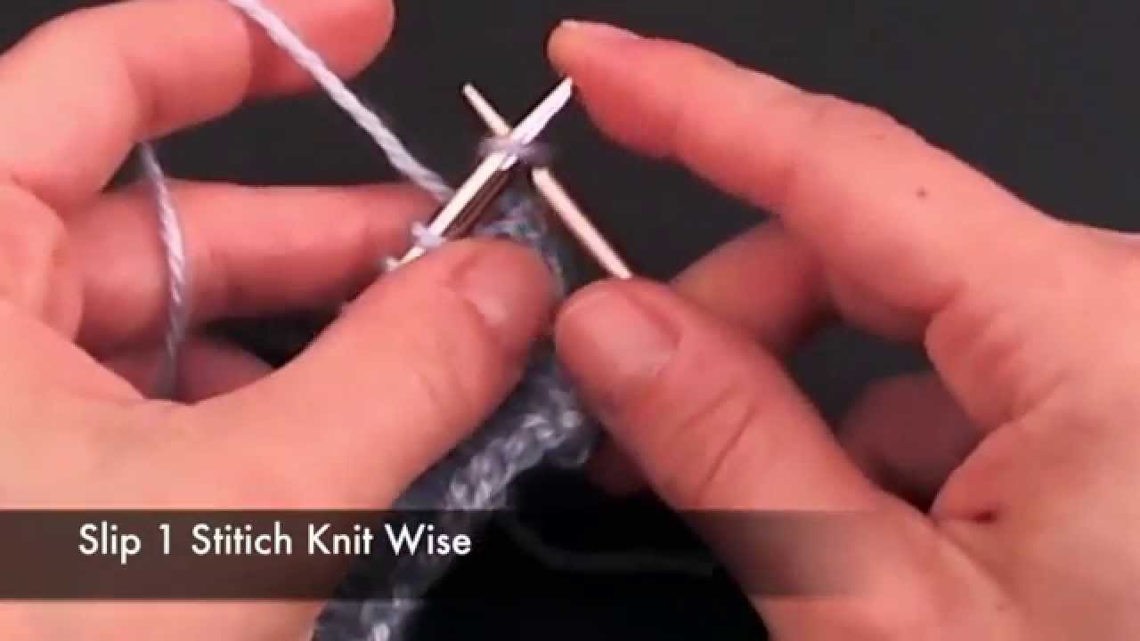 Learn How to Knit: Tutorial on Performing a Slip, Slip, Knit (SSK) Decrease Stitch - YouTube
