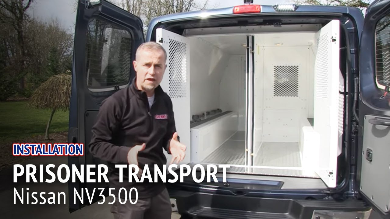 Nissan NV3500 Prisoner Transport Vehicle Installation - YouTube