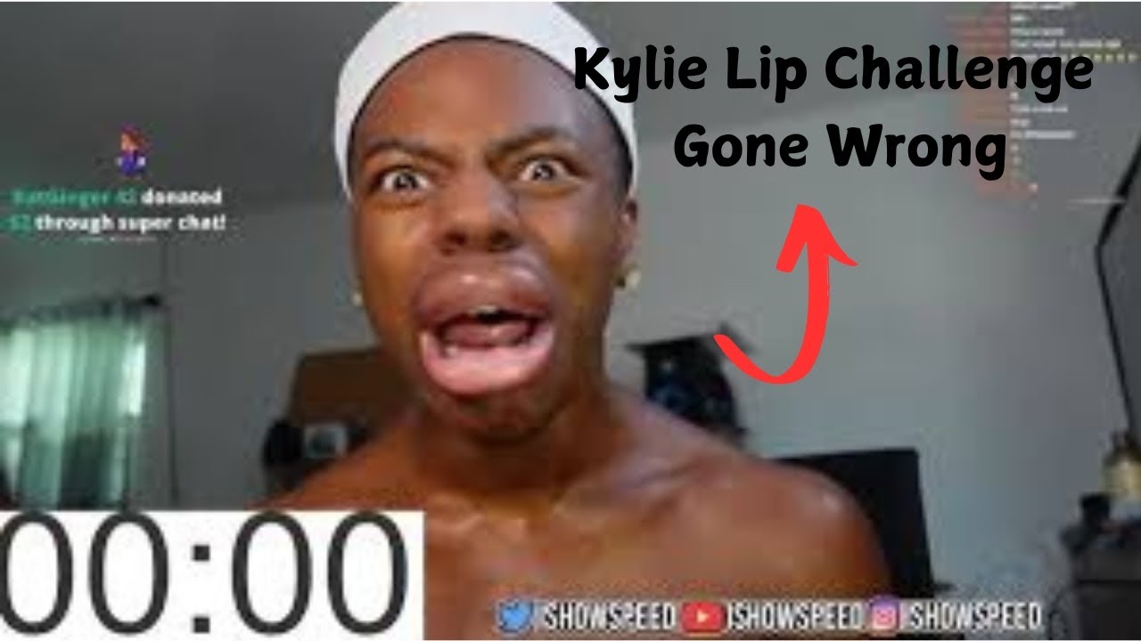 The KYLIE LIP CHALLENGE Gone Wrong😭 iShowSpeed.. - YouTube