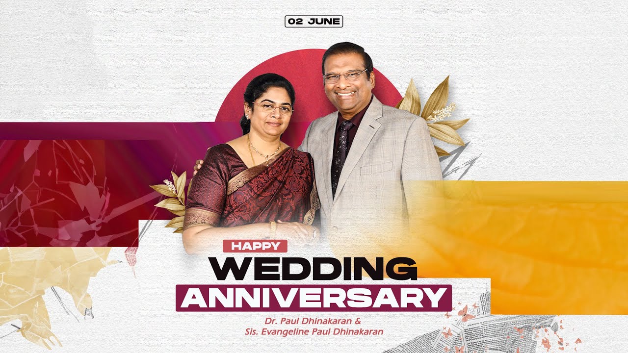 Happy Wedding Anniversary | Dr Paul Dhinakaran & Sis Evangeline Paul ...