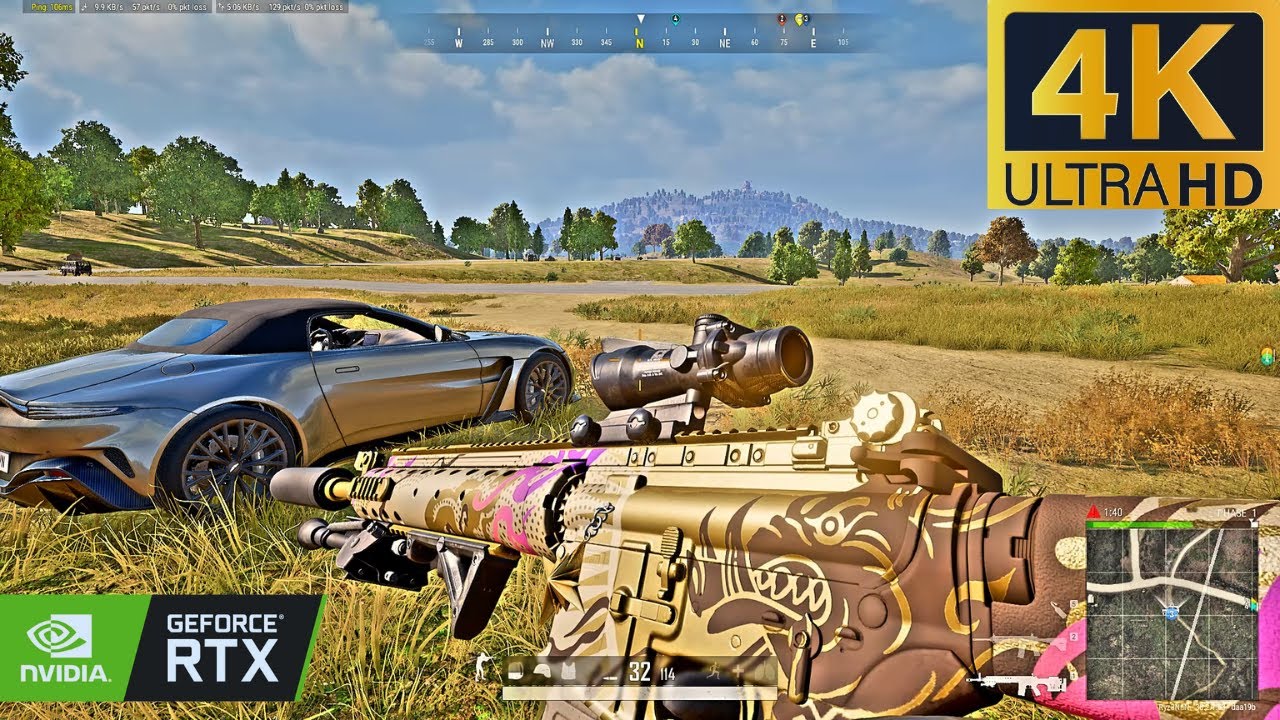 PUBG : 4 Kills Evening Erangel PUBG PC Gameplay | 4K Ultra Graphics ...