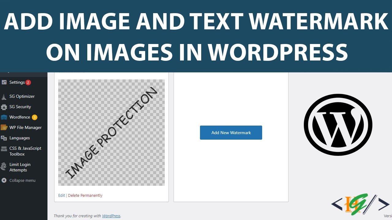 How To Add Watermark Automatically In WordPress Images Image And Text How To Add Watermark Automatically In WordPress Images Image And Text